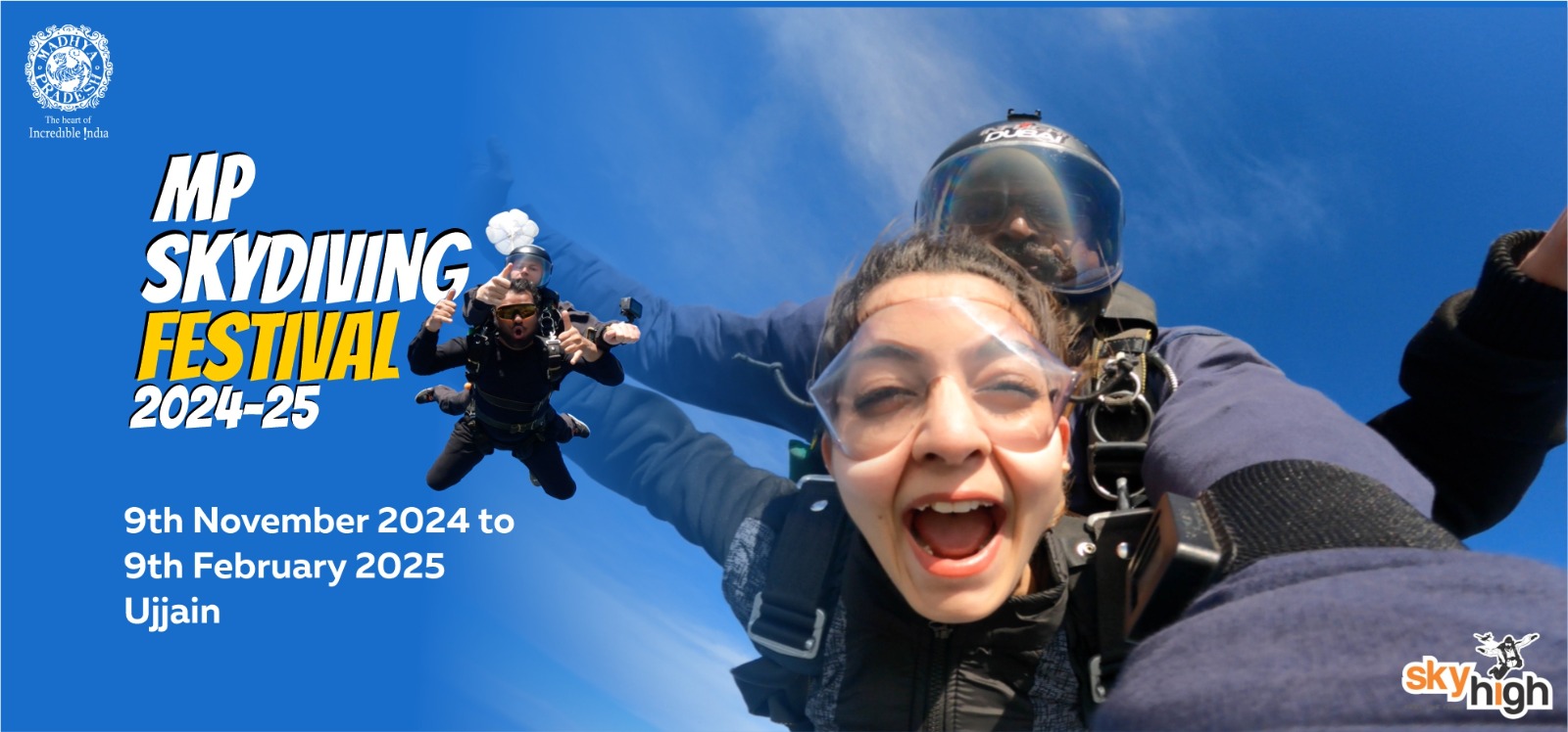 MP SKYDIVING FESTIVAL, UJJAIN -2024-25 | Madhya Pradesh Tourism